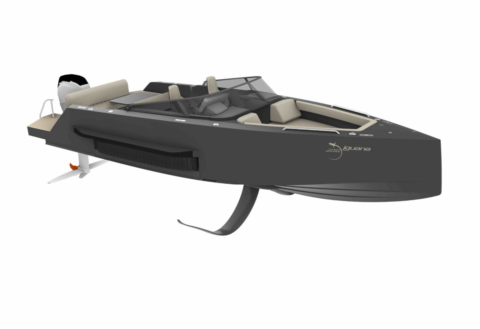 Electric Amphibious Boat Iguana Foiler | Iguana Yachts