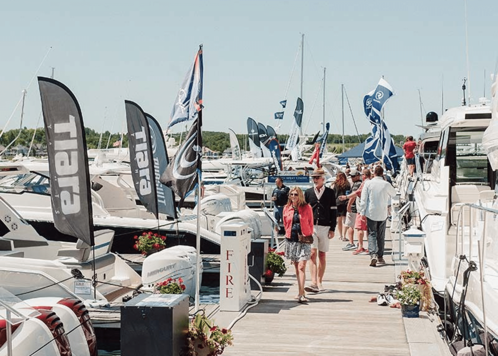 IGUANA YACHTS AT THE BAY HARBOR IN-WATER BOAT SHOW 2023 IN MICHIGAN ...